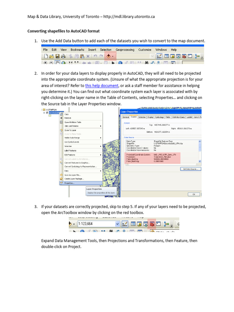 Converting Shapefiles Autocad | PDF | Data | System Software