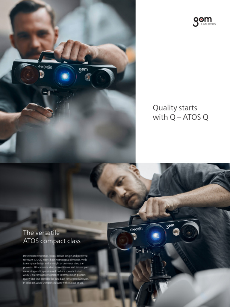 ATOS Q: Advanced 3D Scanning Solutions | PDF | Image Scanner