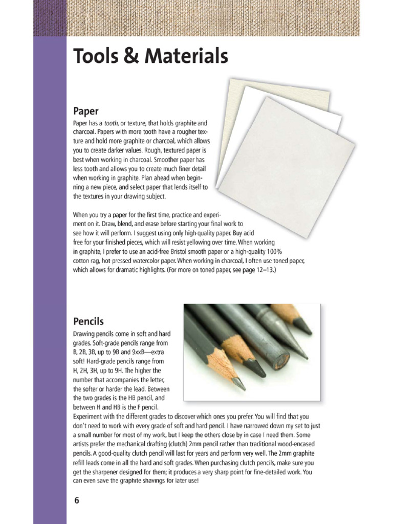 Lesson 6 Graphite Charcoal | PDF