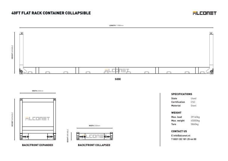 40ft Flat Rack Collapsible | PDF