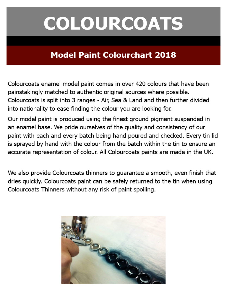 Colourcoats Model Paint Overview 2018 | PDF | Imperial Japanese Navy ...