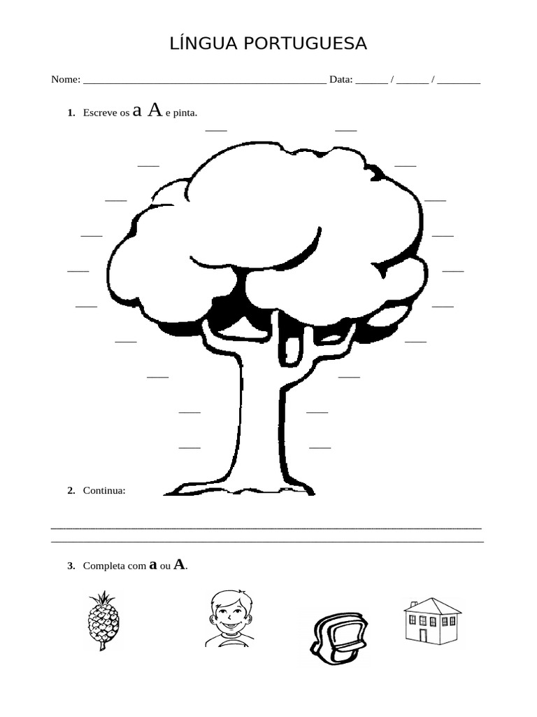Atividades de Língua Portuguesa para Crianças | PDF
