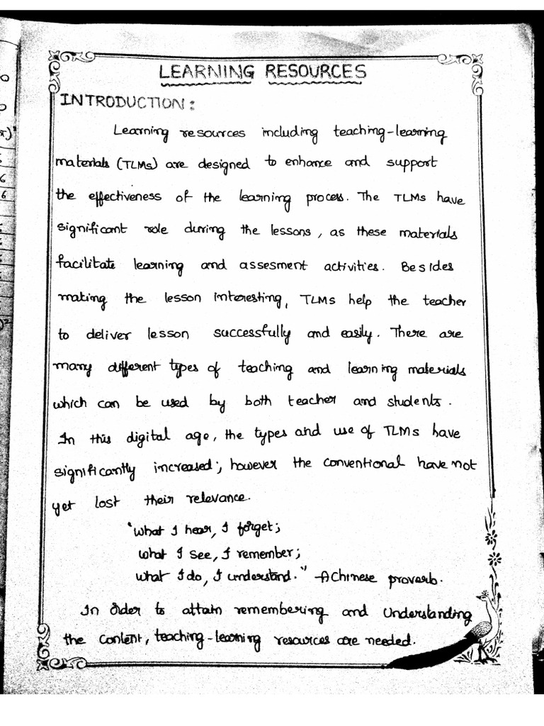 Learning Resources | PDF