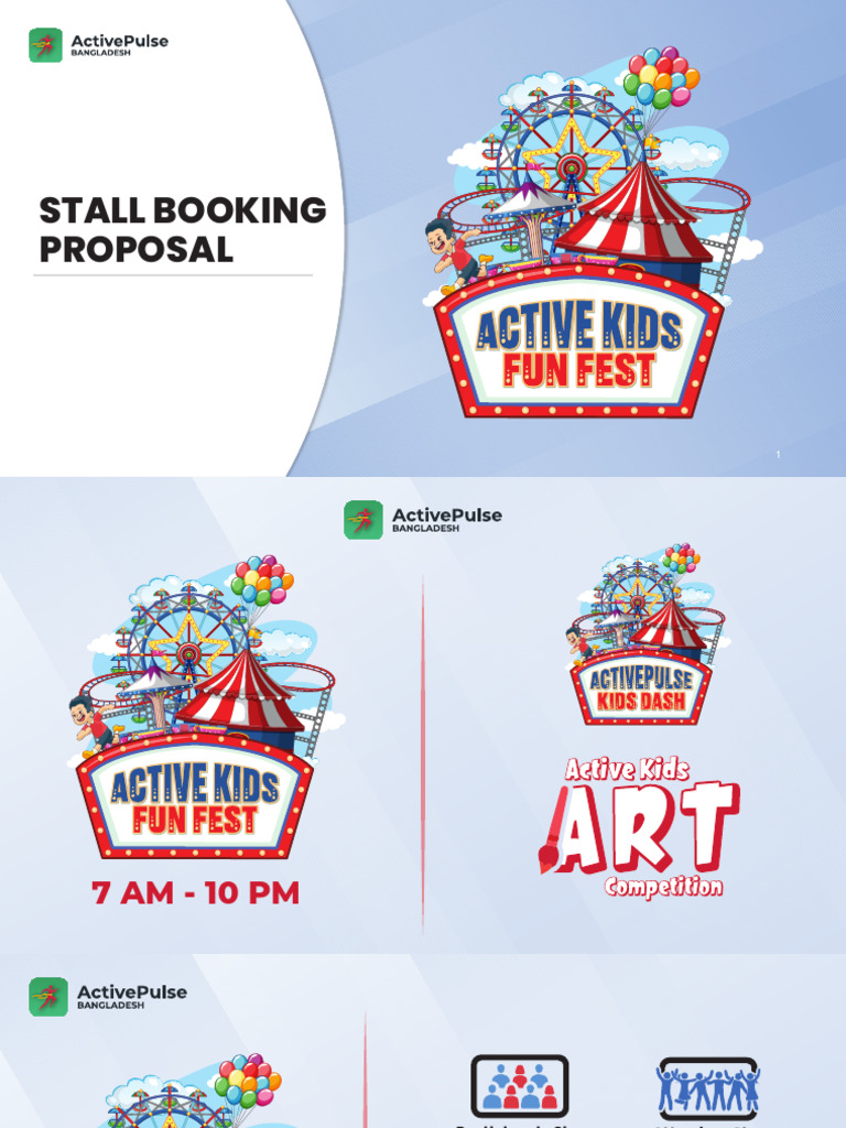 Stall Booking for ActiveKids Fun Fest | PDF | Brand | Promotion And ...