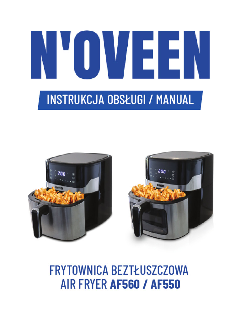 Instrukcja Fryktownica Noveen AF560 AF550 | PDF