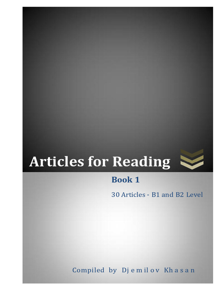 Reading Articles - Book 1 DJEMILOV KHASAN | PDF | Mosque | Ivory