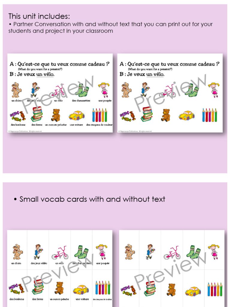 UNIT 6. PARTNER CONVERSATION - PRESENTS | PDF