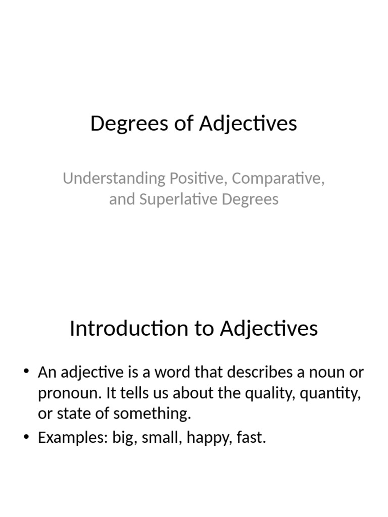Degrees_of_Adjective | PDF