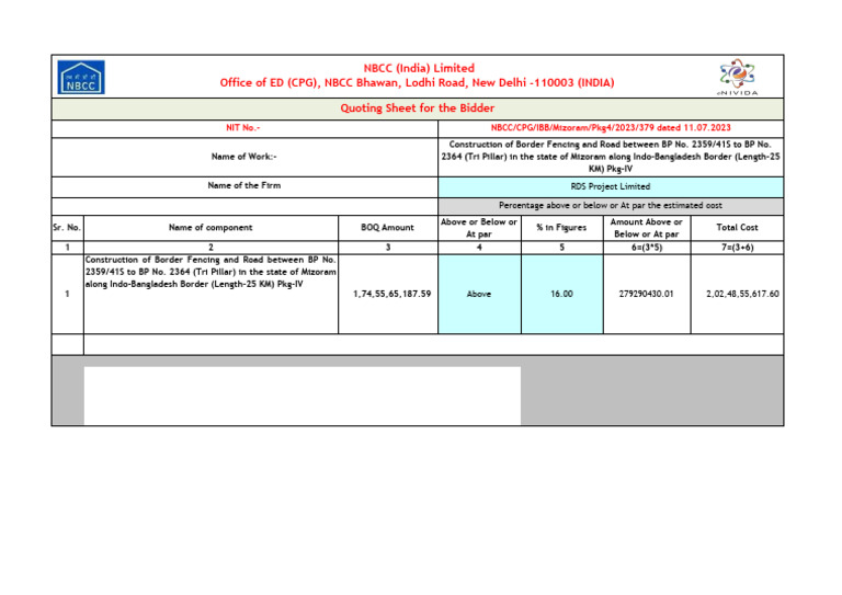 RDS_000222Revised_Quote_Sheet_PkgIV | PDF