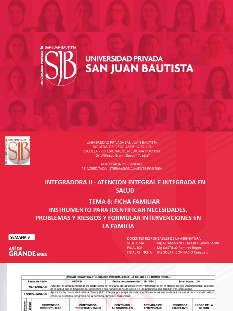 Sem 9 - Teoria 8 Ficha Familiar - Necesidades e Intervenciones | PDF | Familia | Las emociones