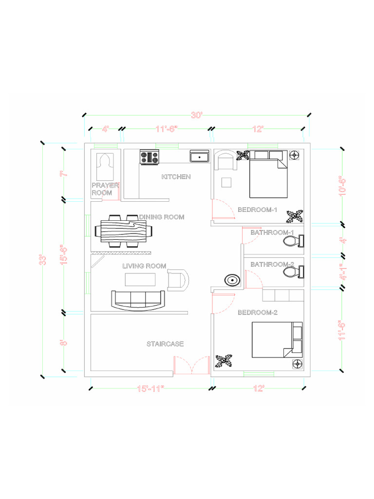 30'X33' PLAN-Model | PDF