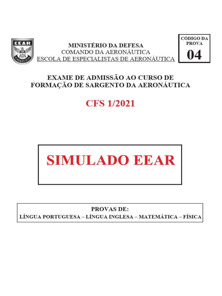 simulado EEAR | PDF | Geografia | Gramática