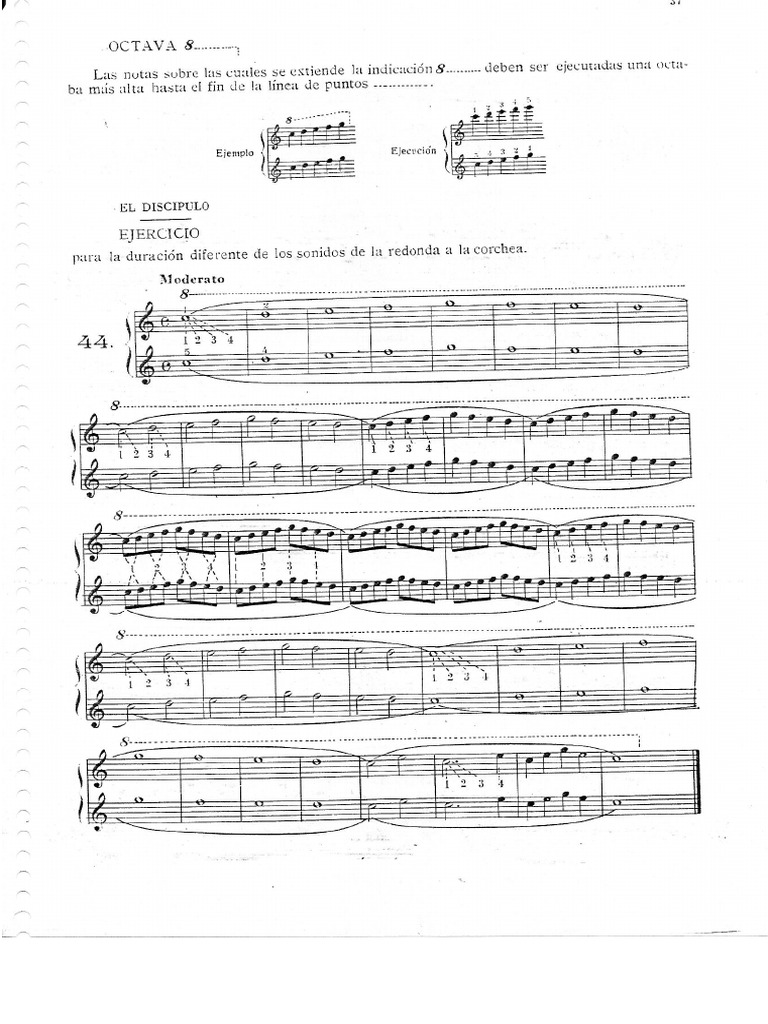 Beyer-Ejercicion Calentamiento A 2 Manos | PDF