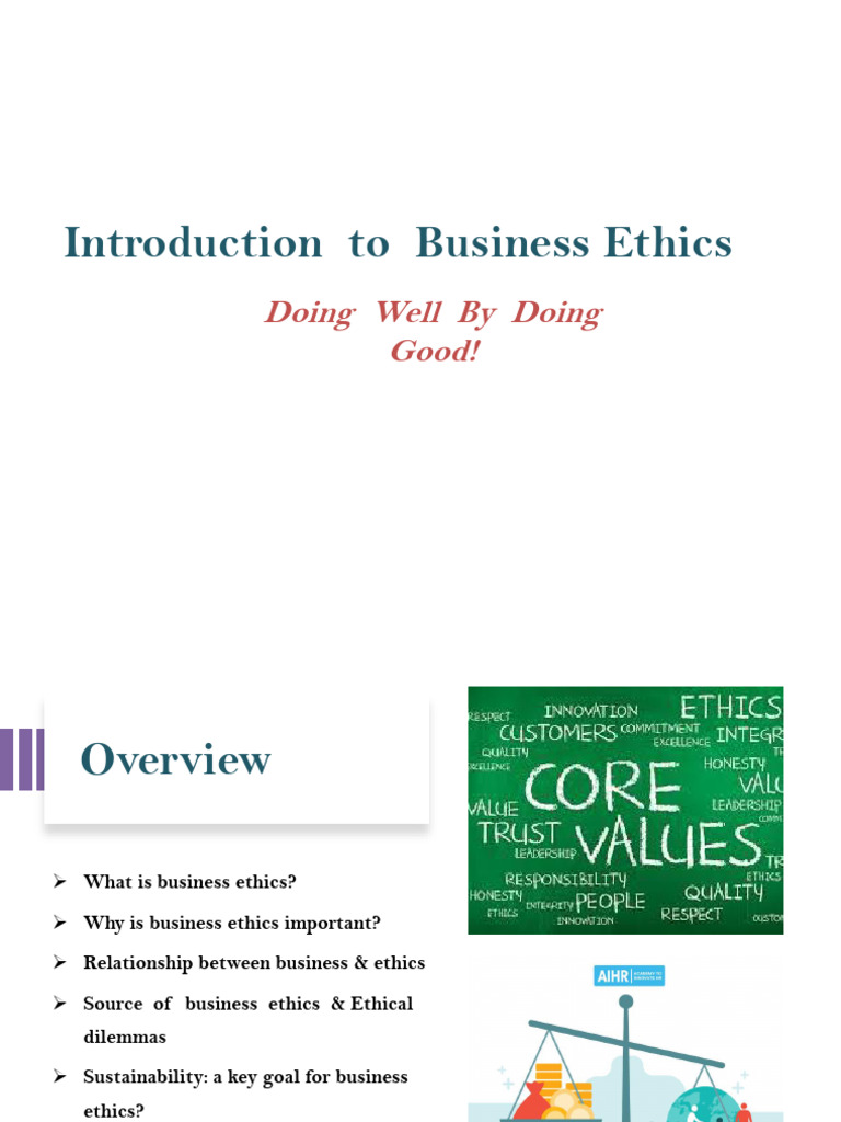 Part I-Introduction To Business Ethics | PDF | Corporate Social ...