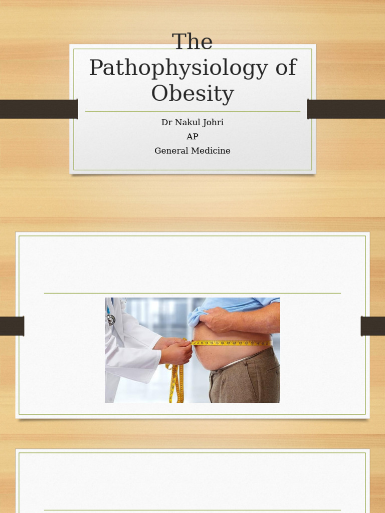 The Pathophysiology of Obesity | PDF | Leptin | Obesity