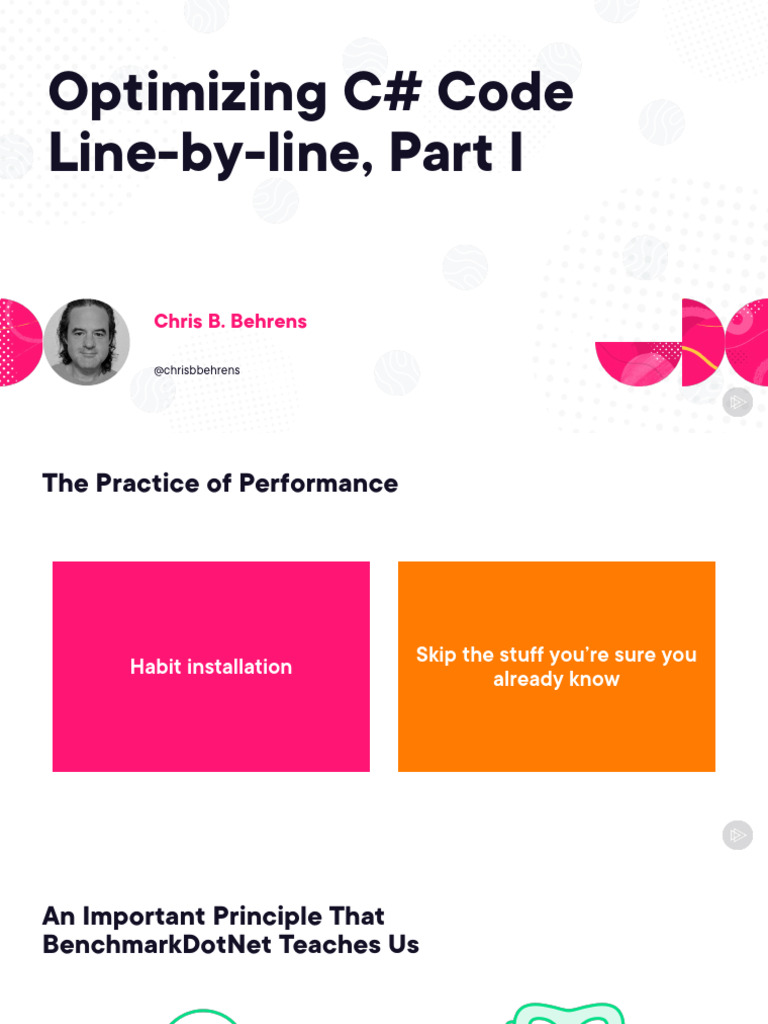 Optimizing C Code Line By Line Part 1 Slides Pdf Applied