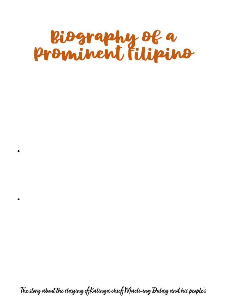 RPH CHAPTER 4 Lesson 2 Biography of A Prominent Filipino | PDF