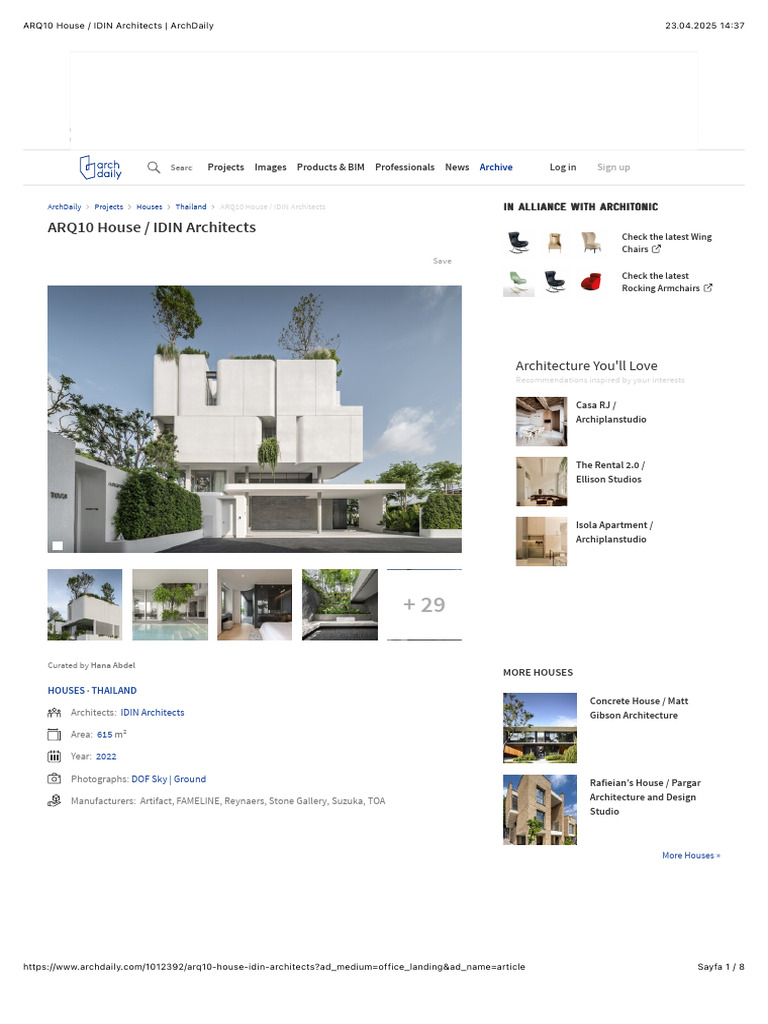 ARQ10 House : IDIN Architects | ArchDaily | PDF