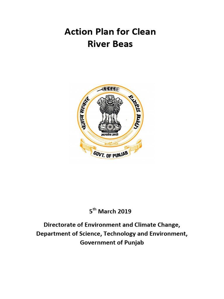 Action Plan Beas | PDF | Sewage | Hydraulic Engineering