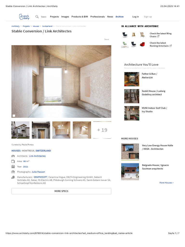 Stable Conversion: Link Architectes - ArchDaily | PDF | Architectural ...