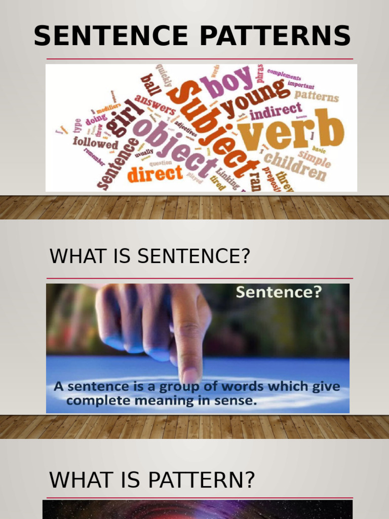 SENTENCE PATTERNS S V Io Do | PDF