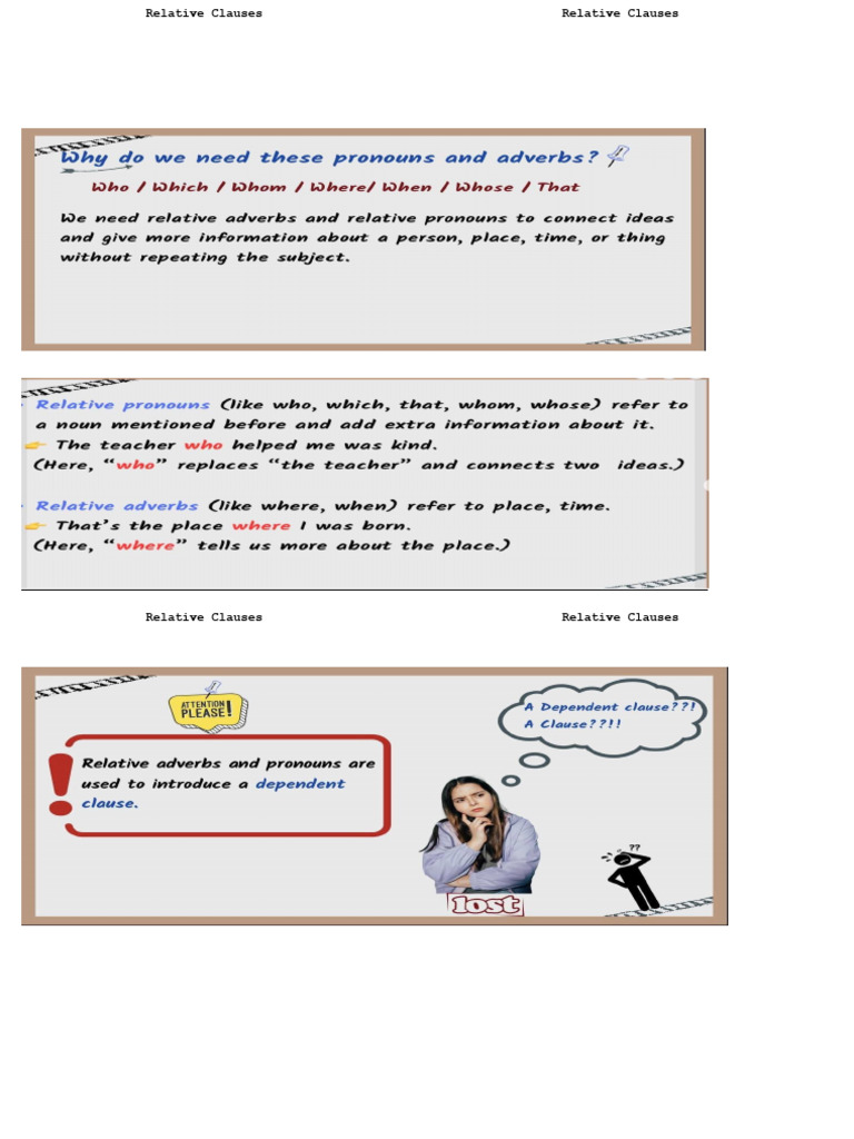 Understanding Relative Clauses | PDF | Linguistic Morphology | Syntax