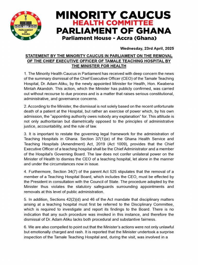 Minority Health Caucus Statement | PDF | Justice | Crime & Violence