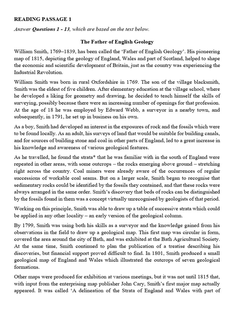 William Smith: Father of English Geology | PDF | Geology | Geological ...