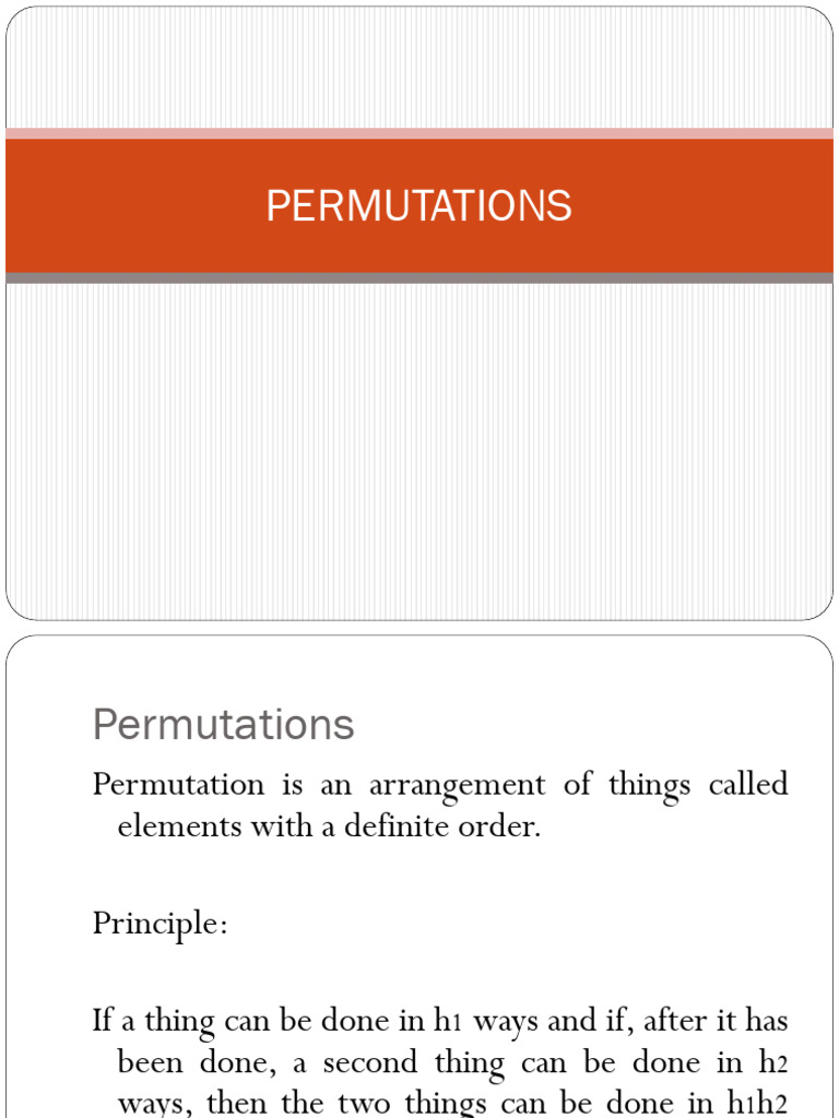 Understanding Permutations and Combinations | PDF | Permutation ...