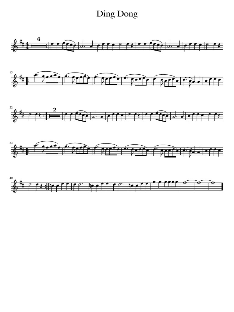 Ding - Dong - Fleita Sutr. | PDF