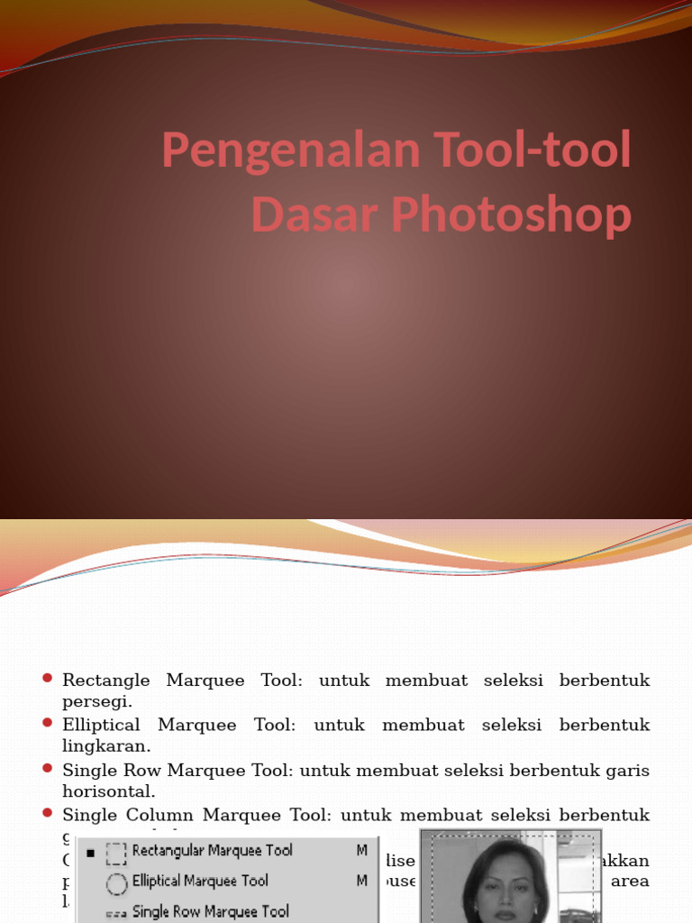Pengenalan Tool-Tool Dasar Photoshop | PDF