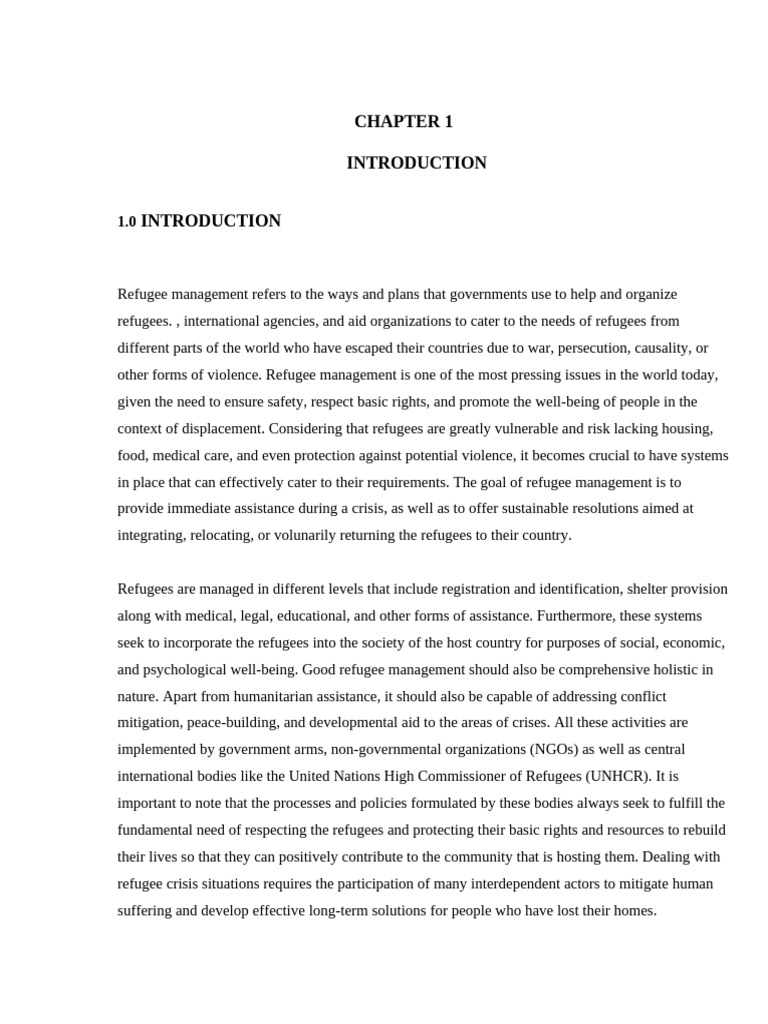 Effective Refugee Management Strategies | PDF | Refugee | United ...