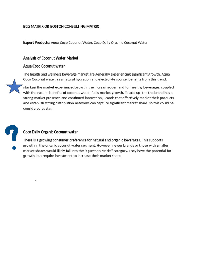 BCG Matrix or Boston Consulting Matrix | PDF