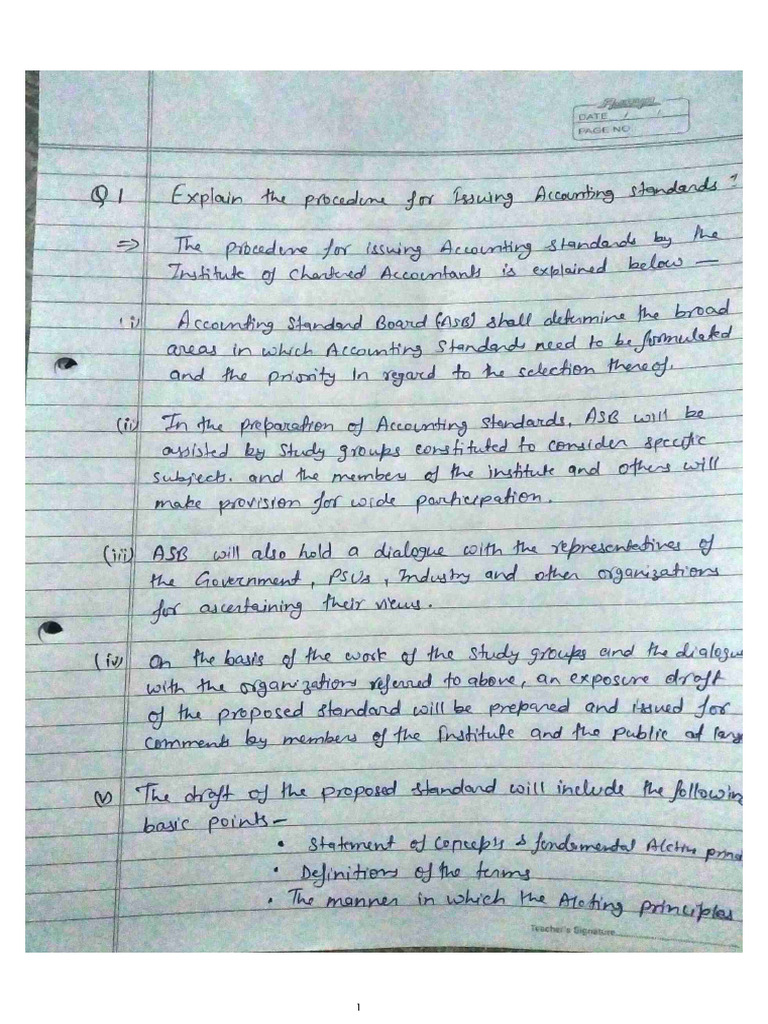 Accounting Standard Assignment | PDF