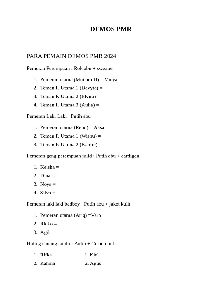 DEMOS PMR 2 | PDF