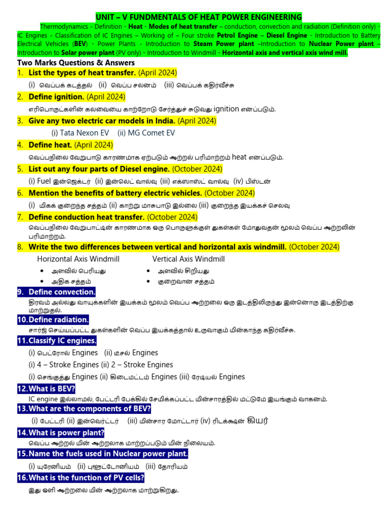 Unit 5 BME Tamil | PDF