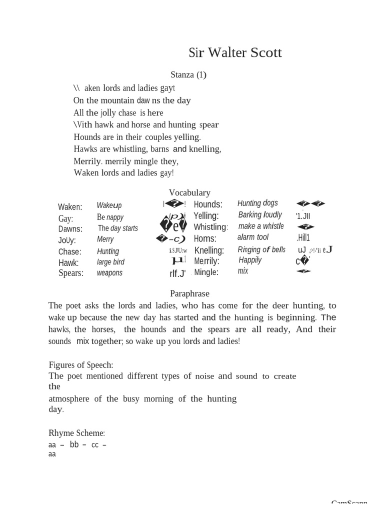 Hunting Song: A Call to the Chase | PDF | Poetics | Phonaesthetics