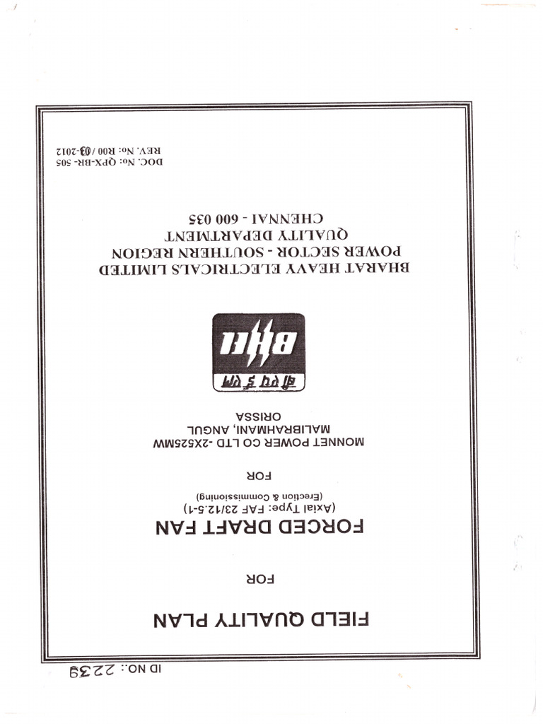 Forced Draft Fan (FQP) | PDF