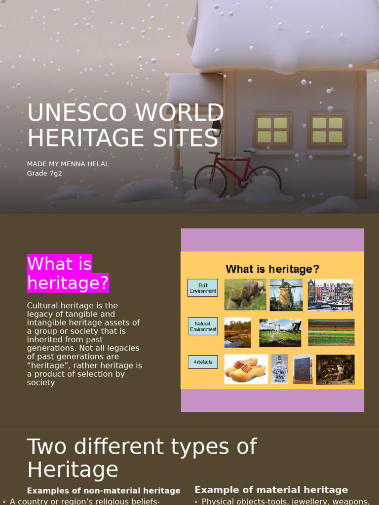 UNESCO World Heritage Sites Overview | PDF | Cultural Heritage | World ...