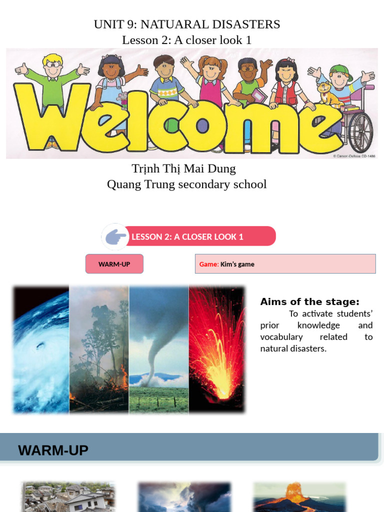 Unit 9 Natural Disasters Lesson 2 A Closer Look 1 | PDF | Natural Disasters | Tsunami