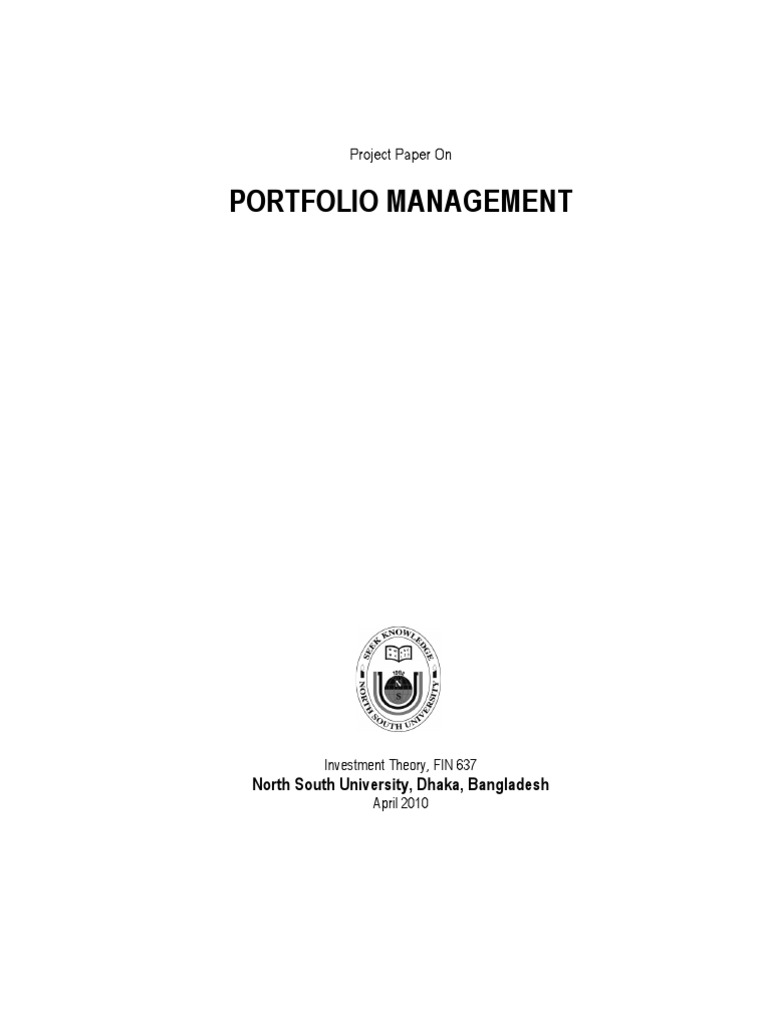 Portfolio Management Analysis Report | PDF | Beta (Finance) | Margin ...