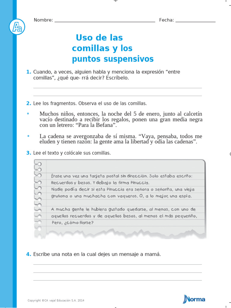 CL5 - HT5 - Los Paréntesis y Las Comillas Los Puntos Suspensivos | PDF ...