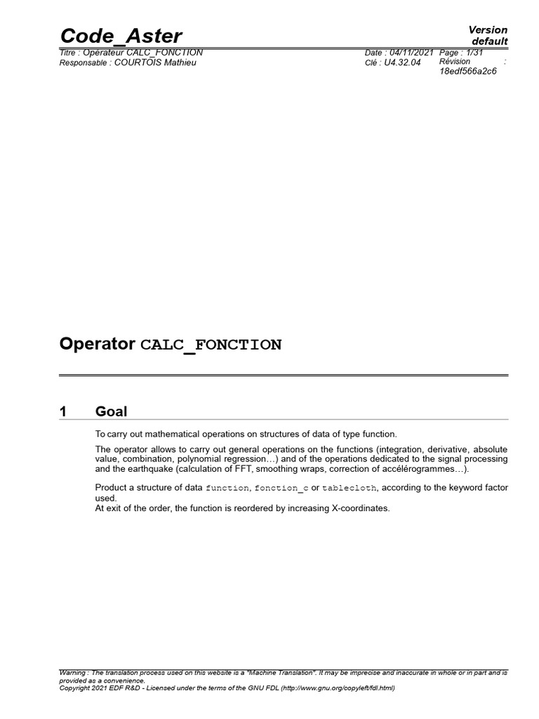 Code - Aster: Operator | PDF | Applied Mathematics | Algorithms