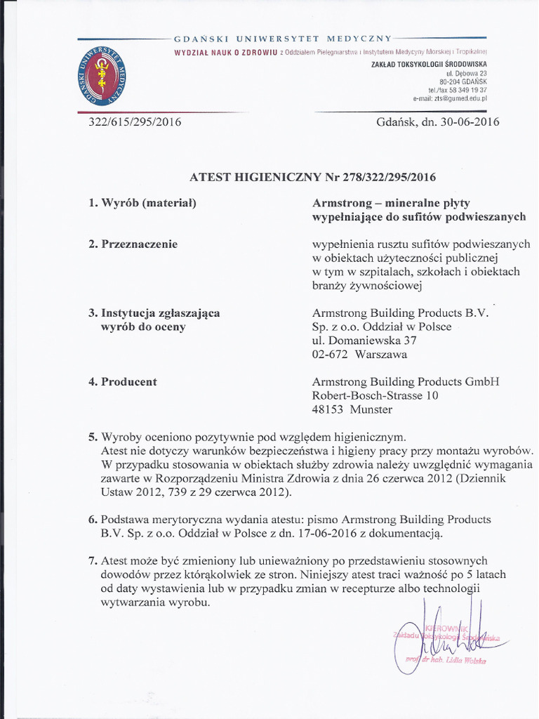 Atest Higieniczny Płyta Sufitowa ARMSTRONG Sahara Board Krawędź Prosta ...