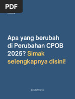 Perbandingan CDOB BPOP2020 Vs 2025 | PDF