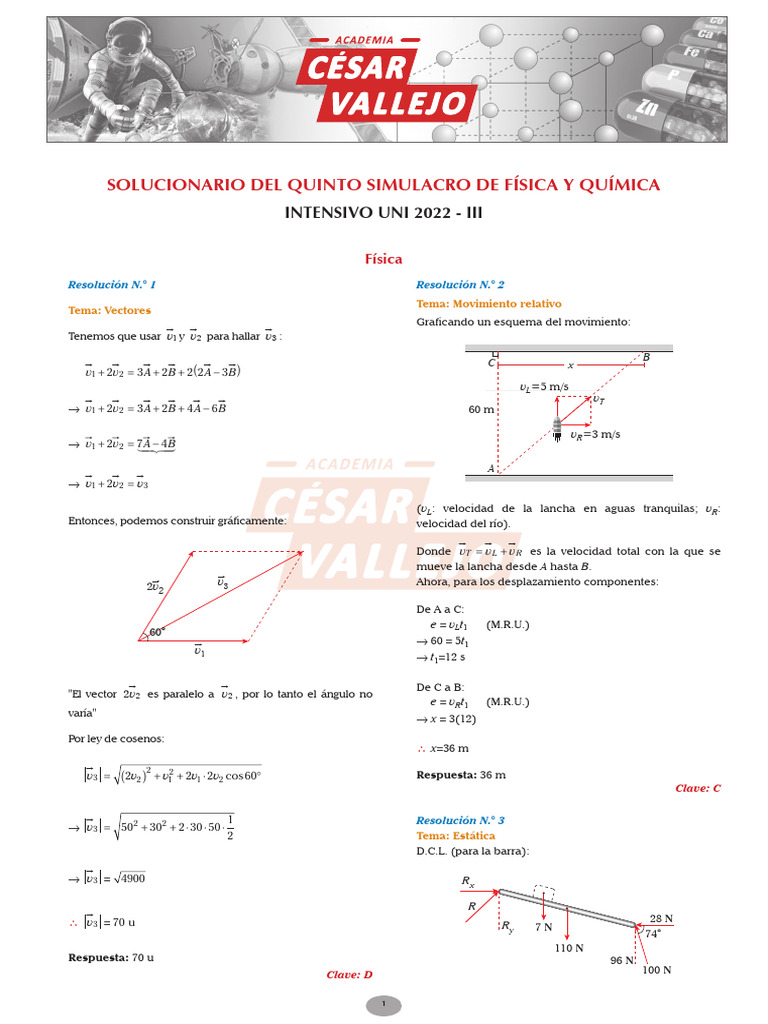 Simulacro de Física y Química UNI 2022 | PDF | Enlace químico | Compuestos químicos
