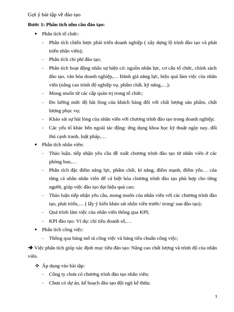 QTNL - Dao tao mon Quản trị nhân lực | PDF