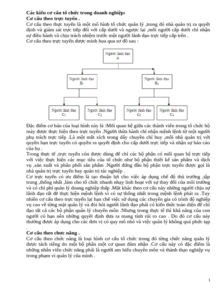 QTNL - Mo Hinh To Chuc Trong Cong Ty | PDF