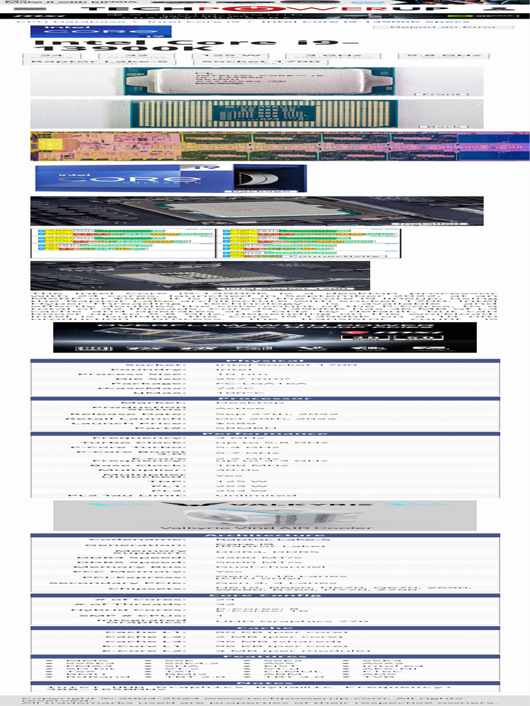 Intel Core I9-13900k Specs TechPowerUp CPU Database | PDF | Intel ...