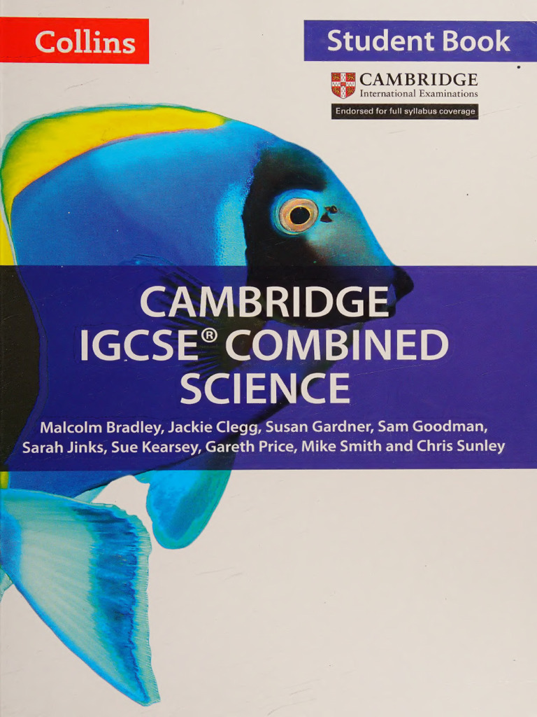 Cambridge IGCSE Combined Science SB Bradley, Malcolm Collins 2017 | PDF ...